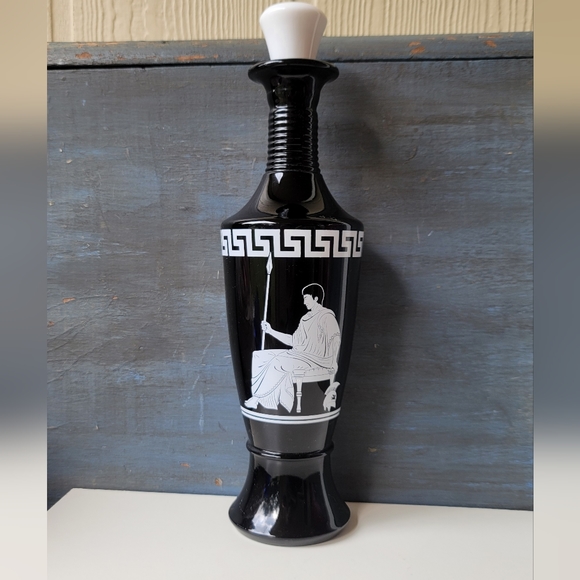 Vintage | Dining | Jim Beam Greek Design Black And White Decanter ...